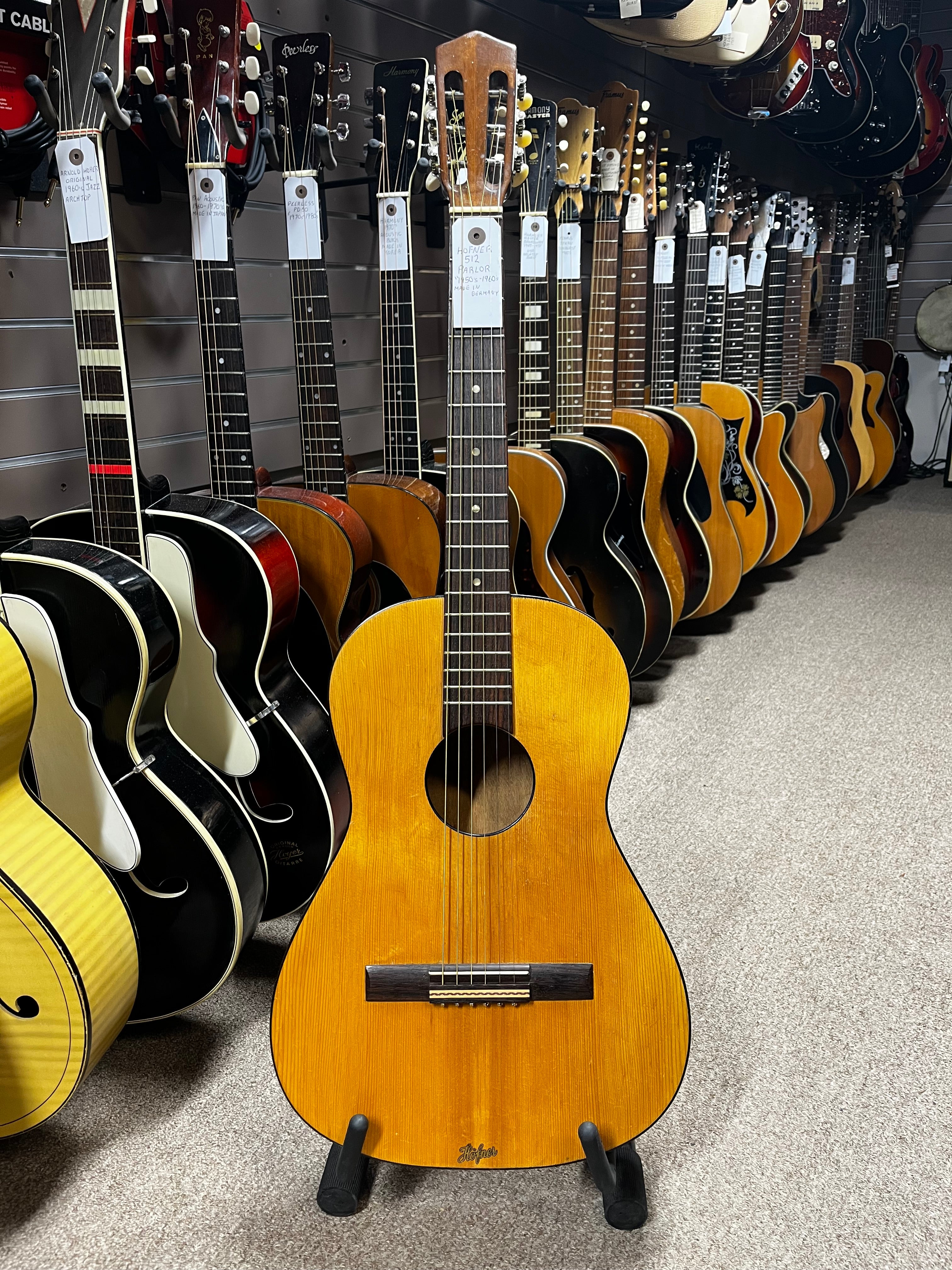 Hofner 512 Parlor 1950s -1960s Acoustic Guitar – The Guitar Boutique